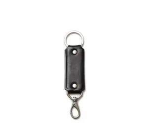 KORCHMAR Preston Leather Swivel Hook Key Chain - Black