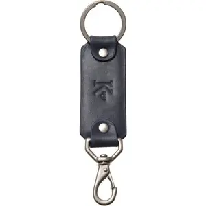KORCHMAR Preston Leather Swivel Hook Key Chain Blue