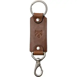 KORCHMAR Preston Leather Swivel Hook Key Chain - Espresso