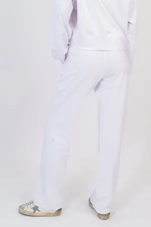 ON/OFF ESSENTIALS The Solace Wide Leg Sweatpant - White