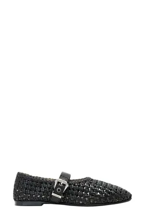 ALLSAINTS Sabine Woven Leather Mary Jane Flat