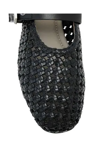 ALLSAINTS Sabine Woven Leather Mary Jane Flat