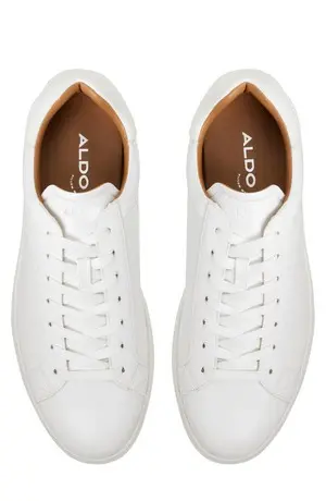 Aldo Todd Faux Leather Lace-up Sneakers - White