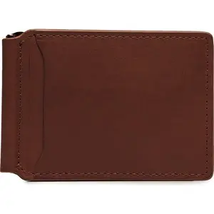 KORCHMAR Spencer Leather Money Clip Wallet - Brown