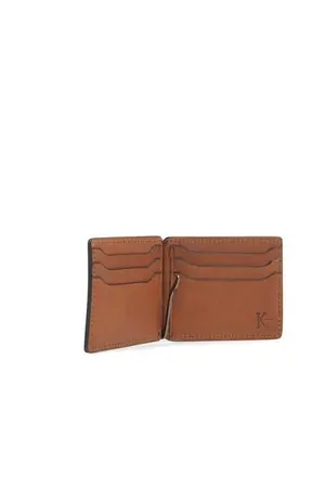 KORCHMAR Spencer Leather Money Clip Wallet - Espresso