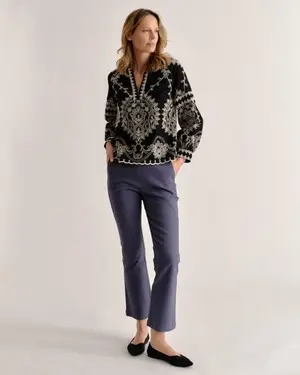 CARTOLINA Ynez Embroidered Top