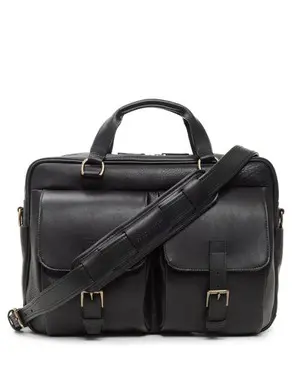 KORCHMAR Barton Leather Briefcase - Black