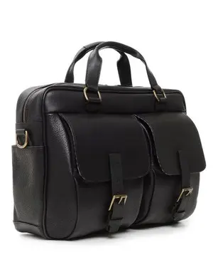 KORCHMAR Barton Leather Briefcase - Black