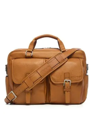 KORCHMAR Barton Leather Briefcase Pebbled Tan