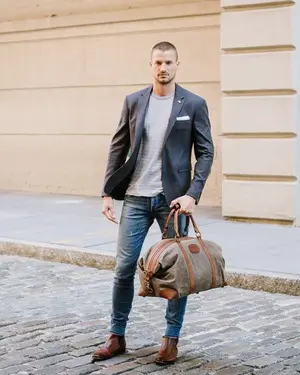 KORCHMAR Twain Waxed Canvas Weekender