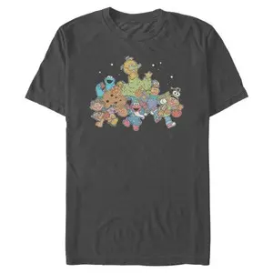 SESAME STREET® Sesame Street Trick Or Treat With Elmo And His Friends Graphic T-shirt - Charcoal