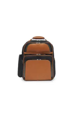 KORCHMAR Mason Workday Ballistic Nylon And Leather Backpack - Black