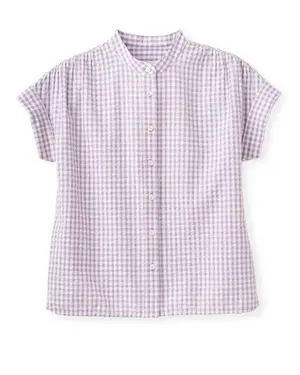 CARTOLINA Margo Gingham Button-down Shirt - Wisteria