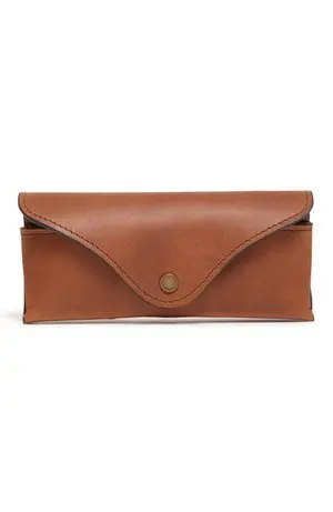 KORCHMAR Salvino Leather Eyeglass Case - Espresso
