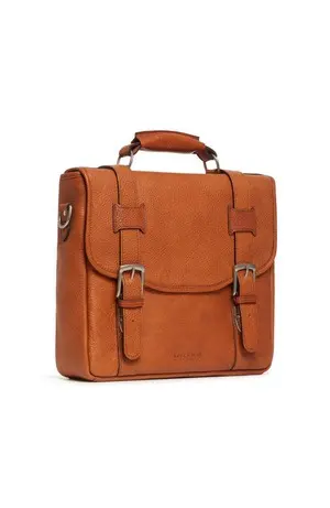 KORCHMAR Parker Leather Messenger & Wine Carrier