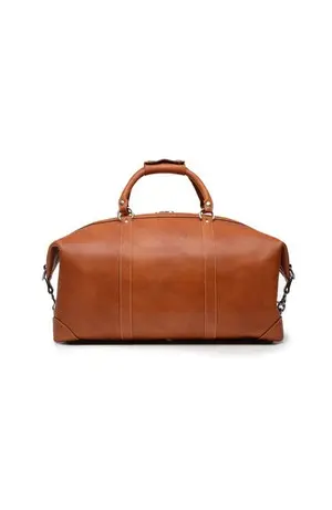 KORCHMAR Twain 22" Leather Weekender - Pebbled_tan