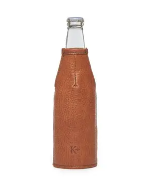 KORCHMAR Dale Leather Beverage Coozie Pebbled Tan