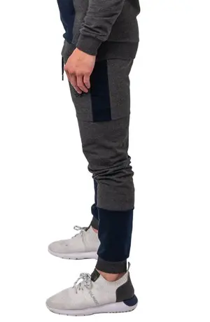 MACEOO Colorblock Stretch Cotton Joggers