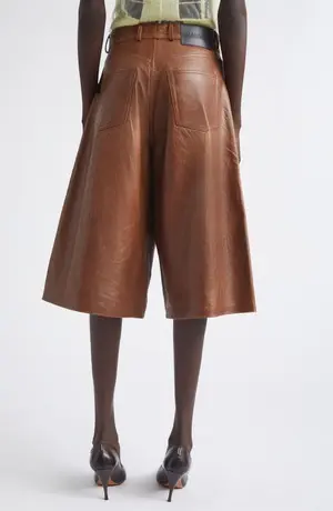 HAIKURE Legacy Leather Bermuda Shorts