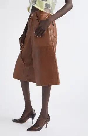 HAIKURE Legacy Leather Bermuda Shorts