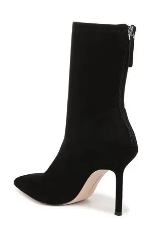 FAVORITE DAUGHTER Ryder Pointed Toe Stiletto Sock Bootie - Black