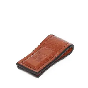 KORCHMAR Edison Leather Cord Wrapperlarge - Pebbled Tan