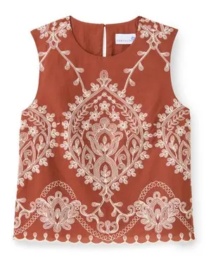 CARTOLINA Linda Embroidered Shell