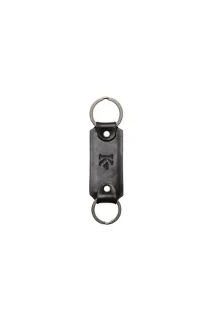 KORCHMAR Irwin Leather Double Loop Key Chain - Black