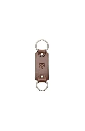 KORCHMAR Irwin Leather Double Loop Key Chain - Brown