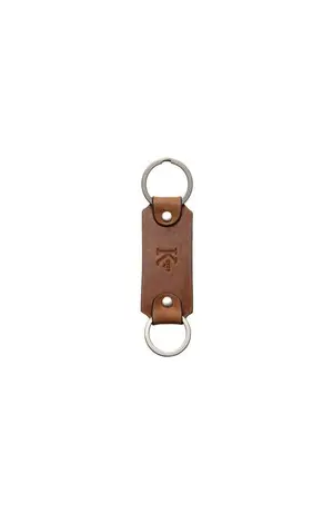KORCHMAR Irwin Leather Double Loop Key Chain - Espresso
