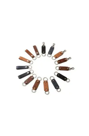 KORCHMAR Irwin Leather Double Loop Key Chain - Tan