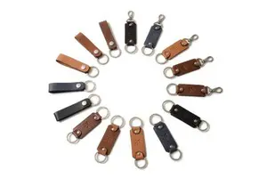 KORCHMAR Arthur Leather Key Chain - Tan