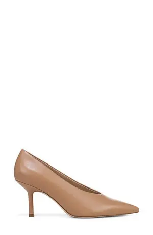 FAVORITE DAUGHTER Zoe Leather Stiletto Pumps - Macchiato