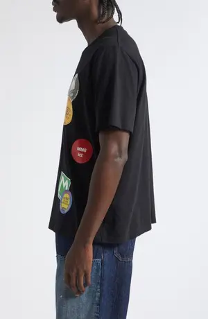 MAISON MARGIELA Souvenir Sticker Cotton Graphic T-shirt