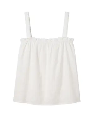 CARTOLINA Leah Eyelet Tank - Soft White