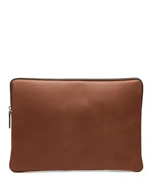KORCHMAR Clifford Leather Laptop Sleeve Brown