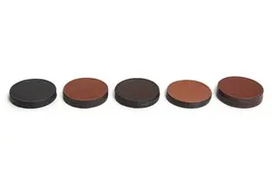 KORCHMAR Blake Leather Coaster Set - Brown