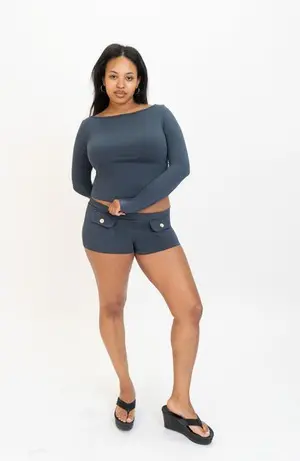 ODDLI Long Sleeve Top - Navy