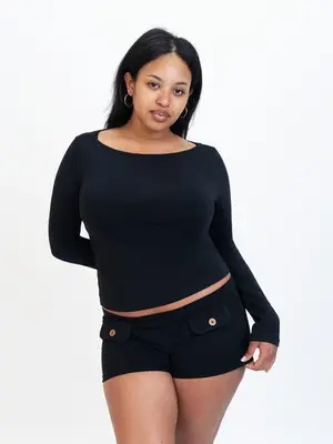 ODDLI Long Sleeve Top - Navy