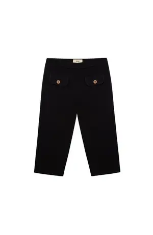 ODDLI Button Capris - Black