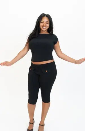 ODDLI Button Capris
