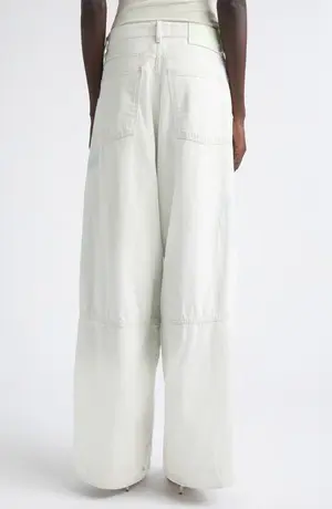 HAIKURE Legacy Rivet Embellished Wide Leg Jeans