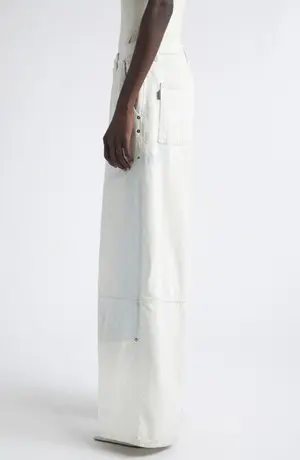HAIKURE Legacy Rivet Embellished Wide Leg Jeans