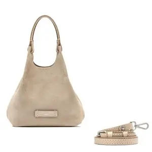 GIANNI CHIARINI Dua Leather Mini Hobo Bag - Nude
