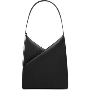 LUX AND NYX Origami Hobo Bag With Detachable 15-inch Laptop Sleeve For - Black