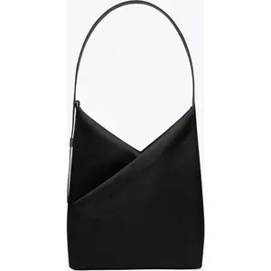 LUX AND NYX Origami Hobo Bag With Detachable 15-inch Laptop Sleeve For - Black