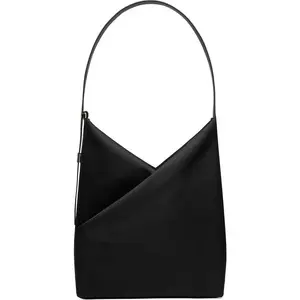 LUX AND NYX Origami Hobo Bag With Detachable Laptop Sleeve - Black