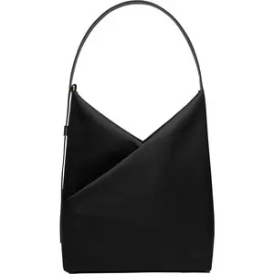 LUX AND NYX Origami Hobo Bag With Detachable Laptop Sleeve - Black