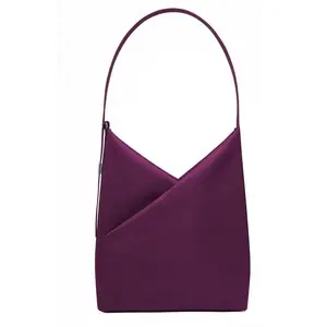 LUX AND NYX Origami Hobo Bag With Detachable 15-inch Laptop Sleeve For - Wine