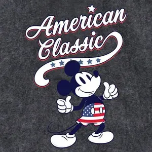 MICKEY & FRIENDS Retro American Classic Pull Over Hoodie